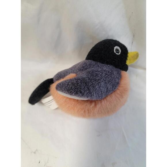 Toys | Km Intl 200 Stuffed Grey Robin Bird Plushtoy Chirps Sound 6 ...